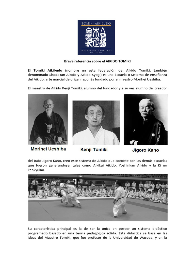 Introducción al Aikido Tomiki | PDF | Aikido | Artes marciales del este ...