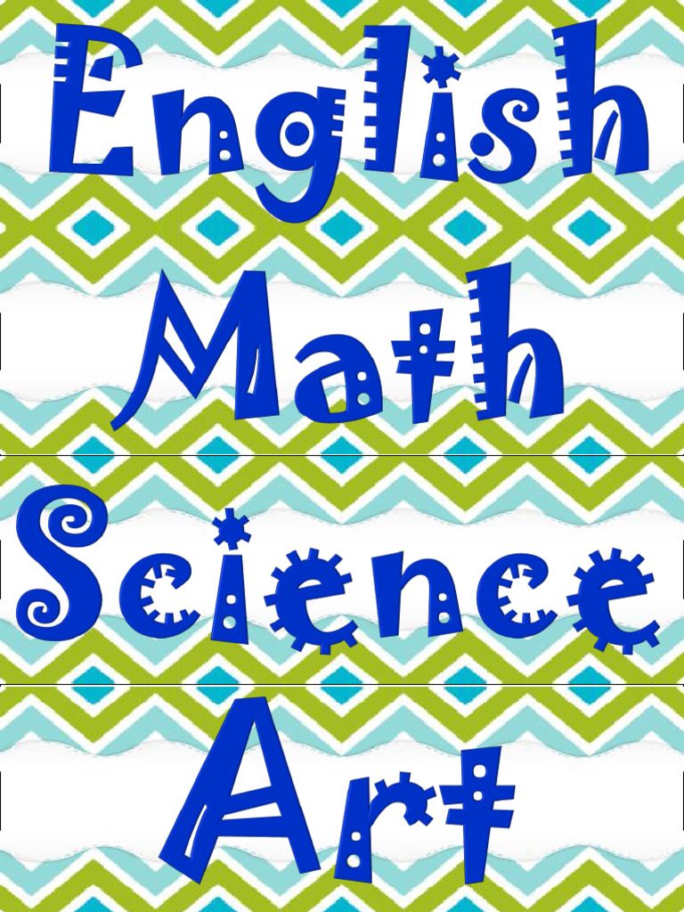 School Subjects | PDF