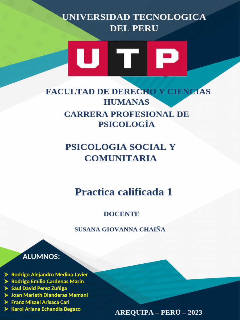 pc social | PDF | Salud mental | Comunidad