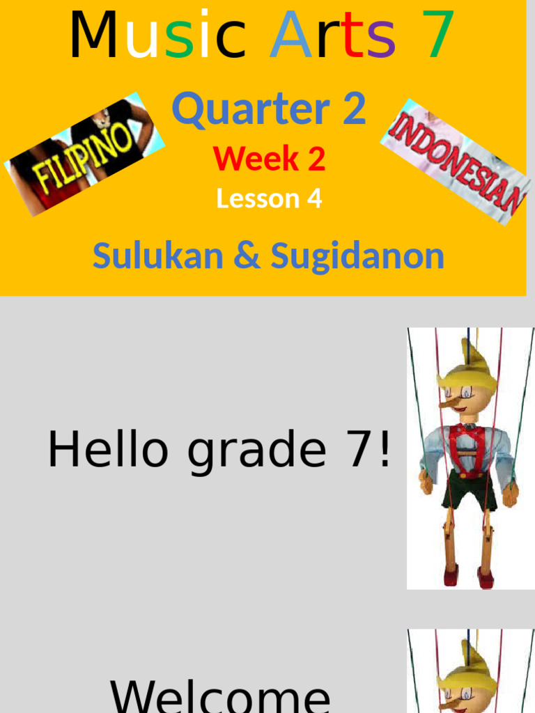 Quarter 2 Week 1 Lesson 4 Sulukan and Sugidano | PDF | Performing Arts ...