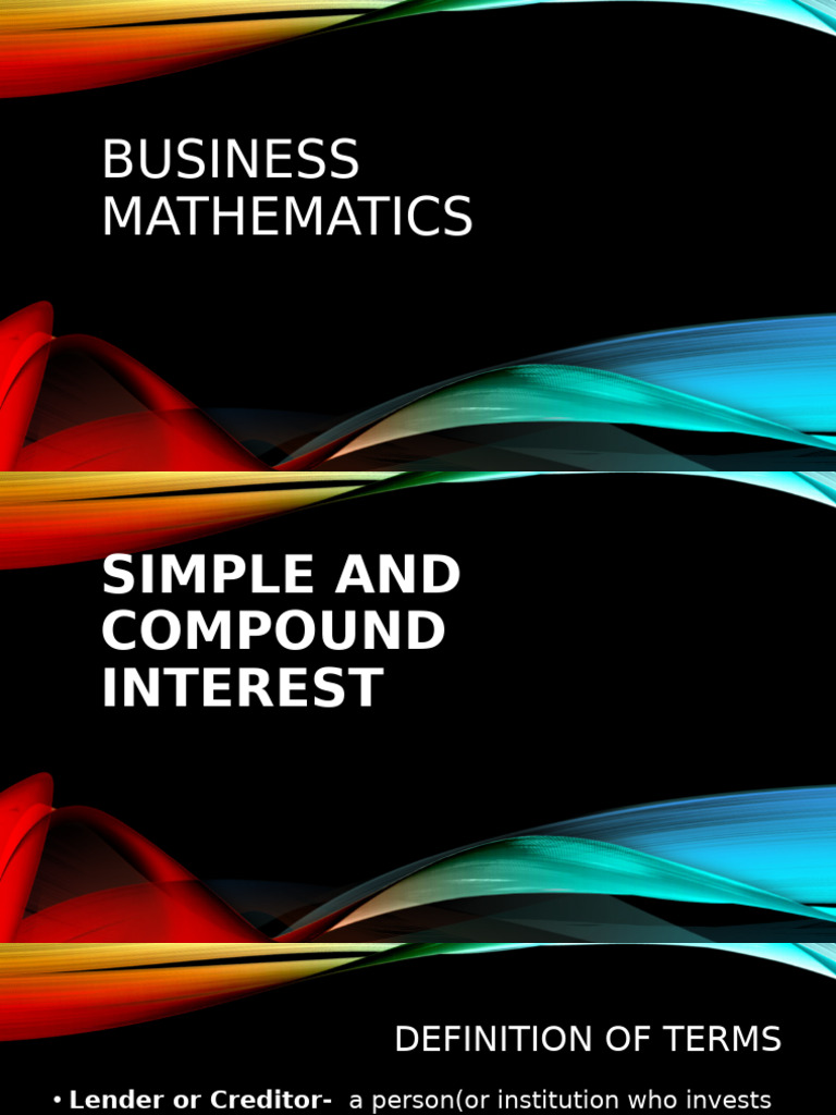 Simple and Compound Interest 1 | PDF | Interest | Debt