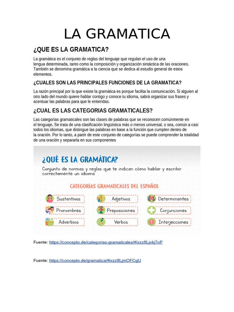 La Gramatica | PDF | Crecimiento personal y profesional | Estudios de ...