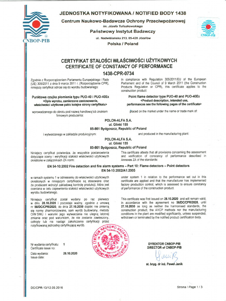 PUO 40, PUO 40ex - CPR | PDF