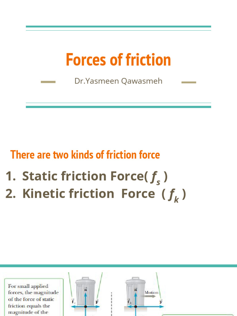 ch.5.Forces of friction | PDF