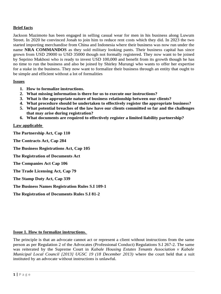 CORPORATE COMMERCIAL Workshop | PDF | Partnership | Liquidation