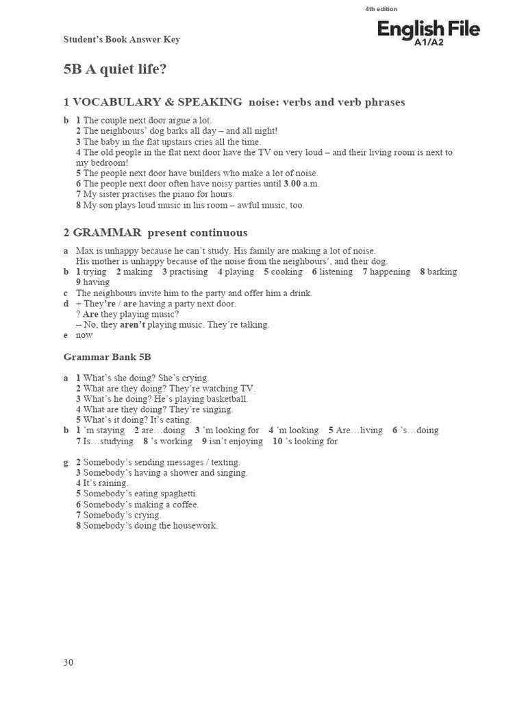 Noise Verbs and Vocabulary Guide | PDF