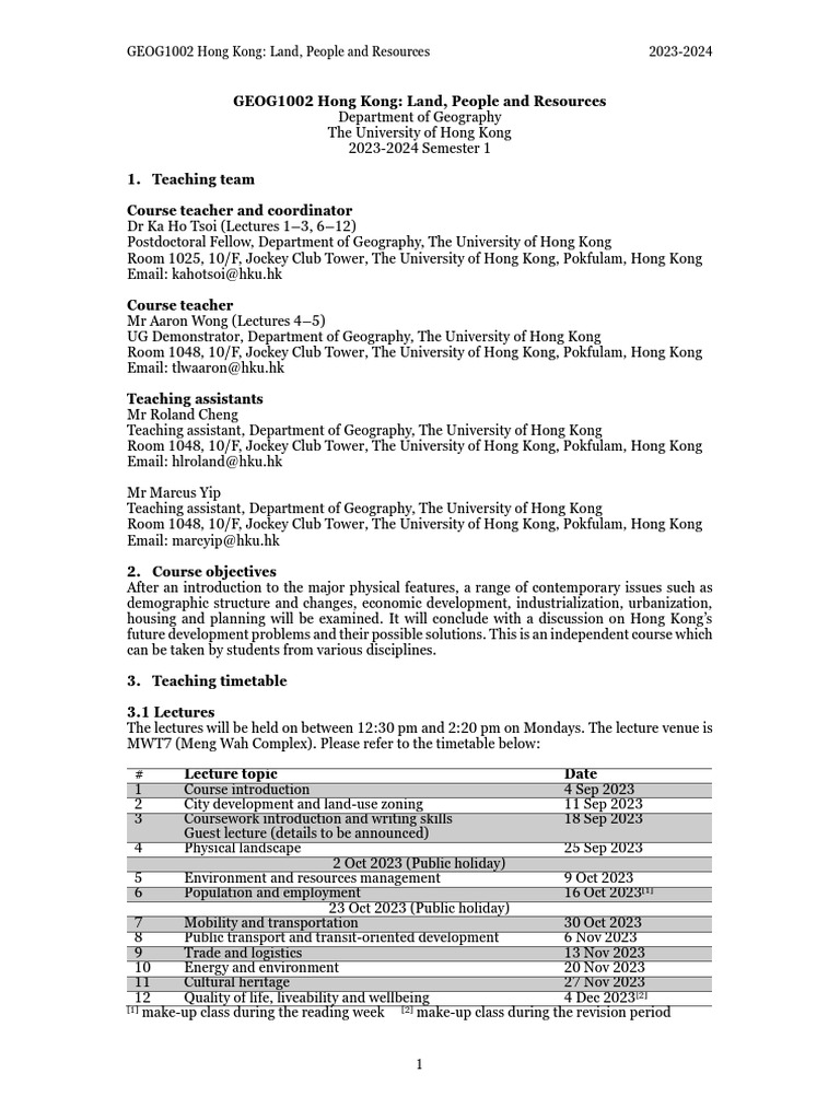 GEOG1002 Course Overview and Guidelines | PDF | Plagiarism | Knowledge