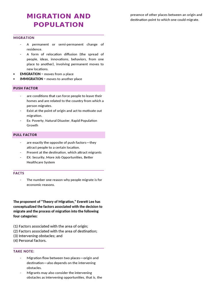 GEO - Migration and Population | PDF | Social Science