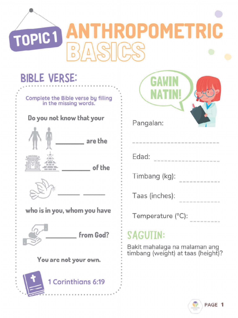 01 Anthropometric Basics | PDF