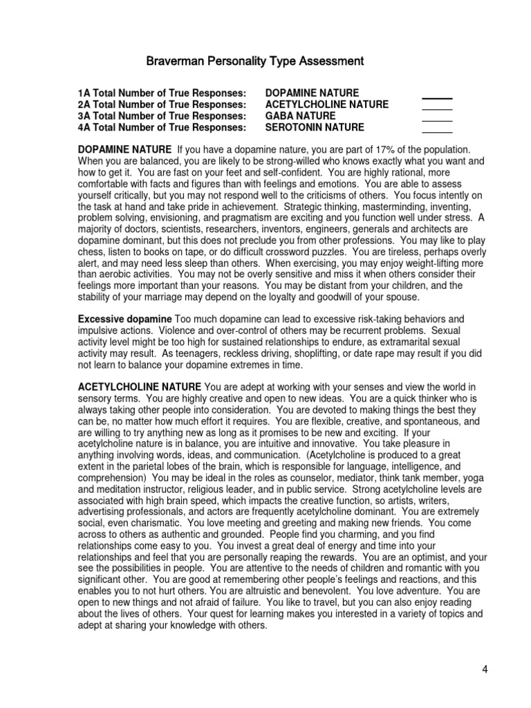 Bravermantestresultsinfo | PDF | Anxiety | Major Depressive Disorder