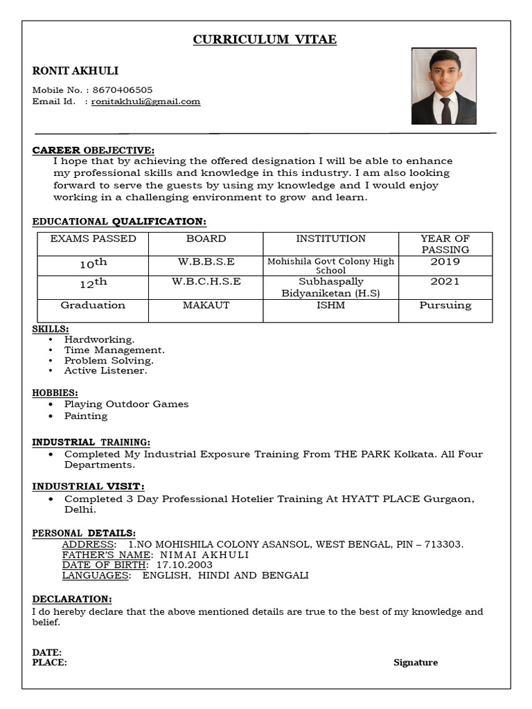 Ronit Akhuli CV 2024-1 | PDF