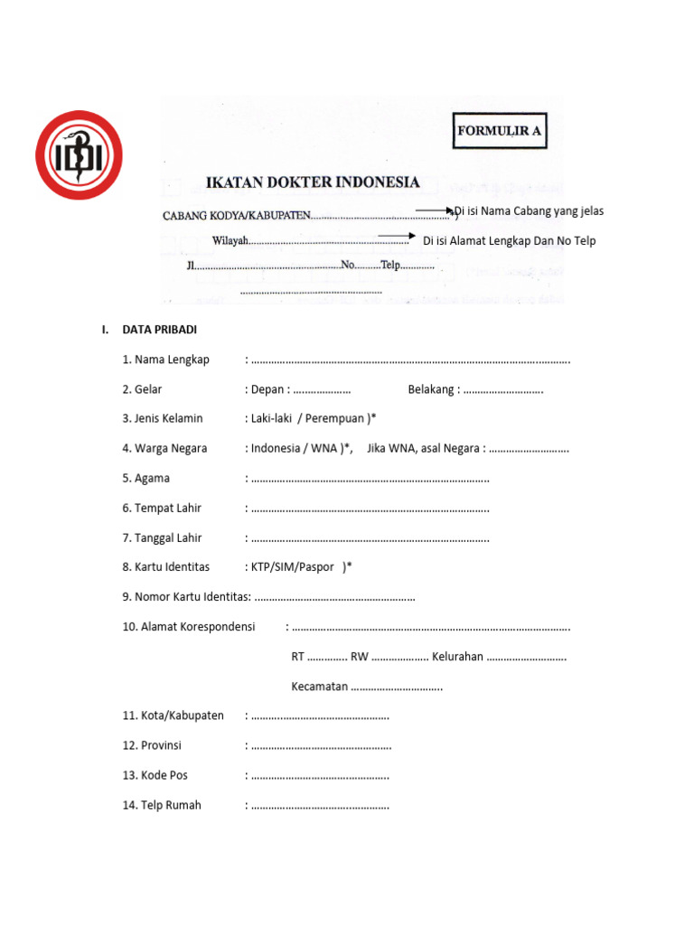 FORM-KTA-Yg-Baru 1 | PDF | Game & Aktivitas