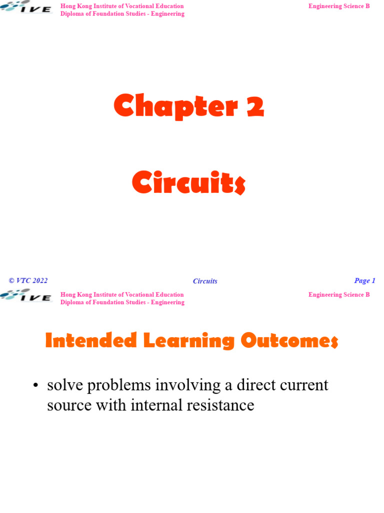 circuits | PDF | Voltage | Electrical Resistance And Conductance