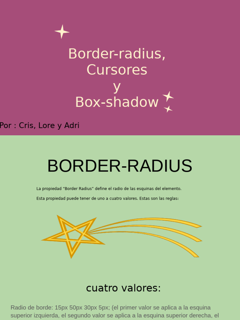 Border-Radius, Box-Shadow y Cursed-CristinaLorenaAdri | PDF | Software ...