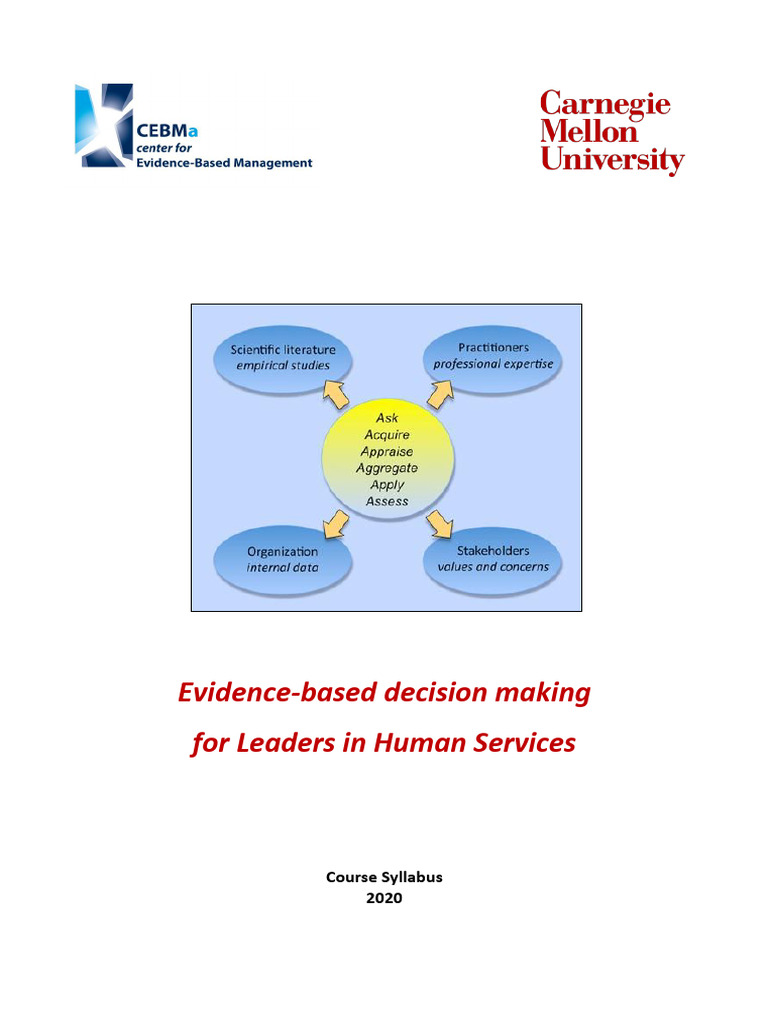 Evidence-Based Decision Making Course | PDF | Methodology | Evidence ...
