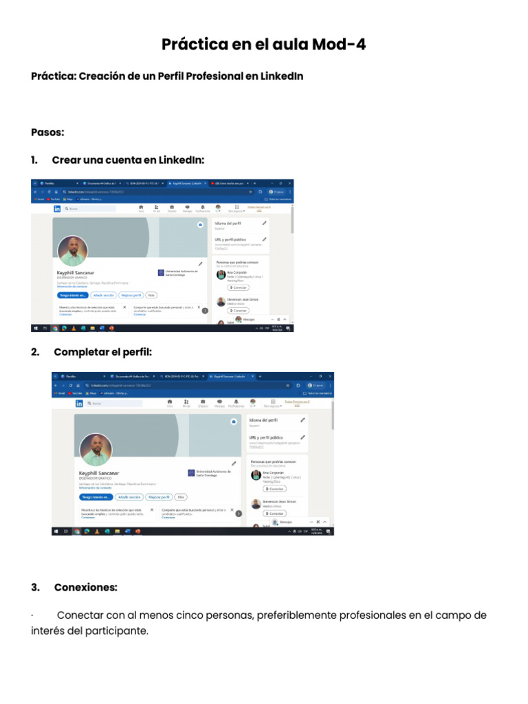 Práctica en El Aula Mod-4 | PDF