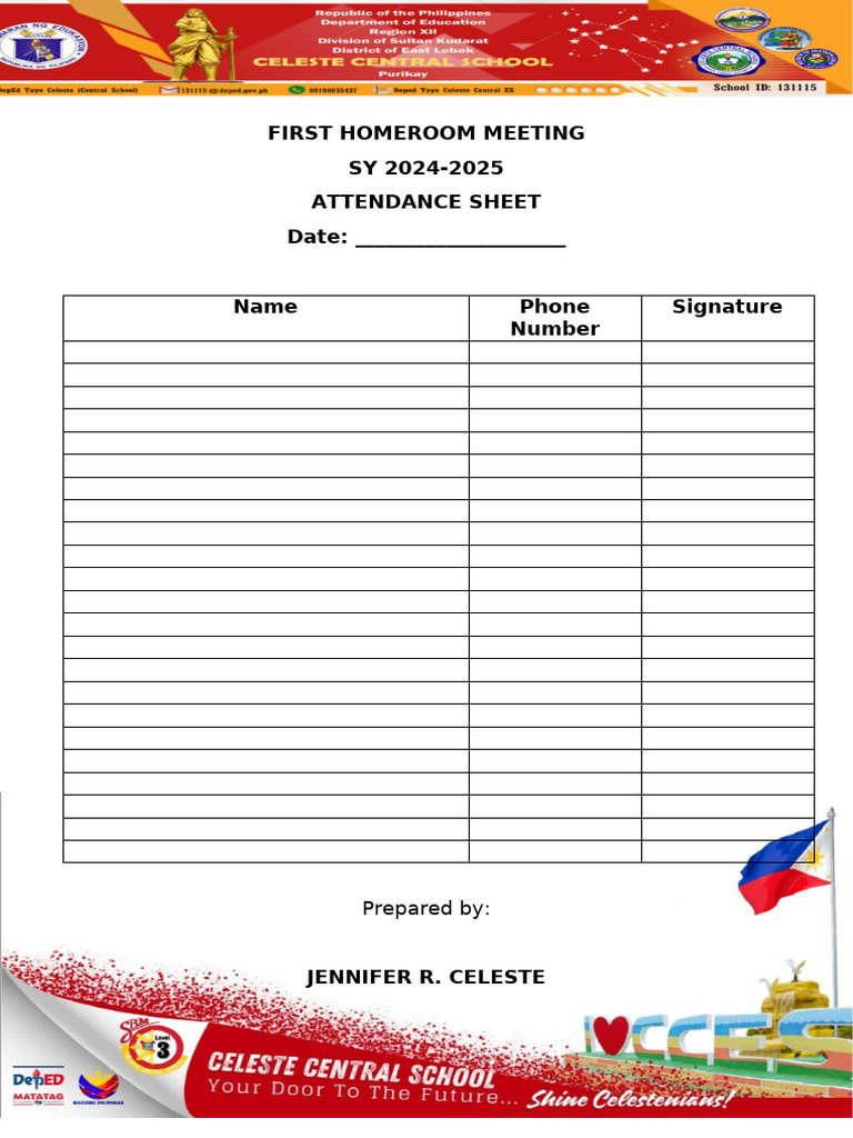 FIRST HOMEROOM MEETING LETTER | PDF