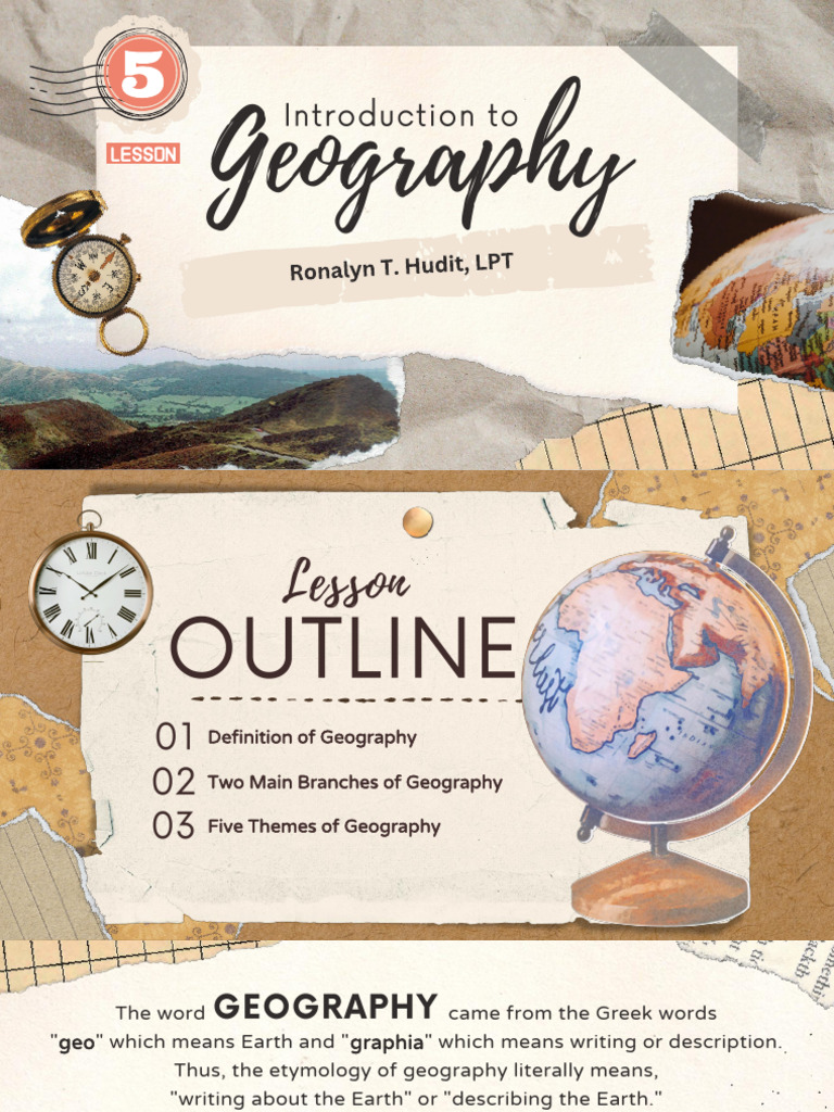 LESSON 5 - Introduction To Geography | PDF | Geography | Natural ...