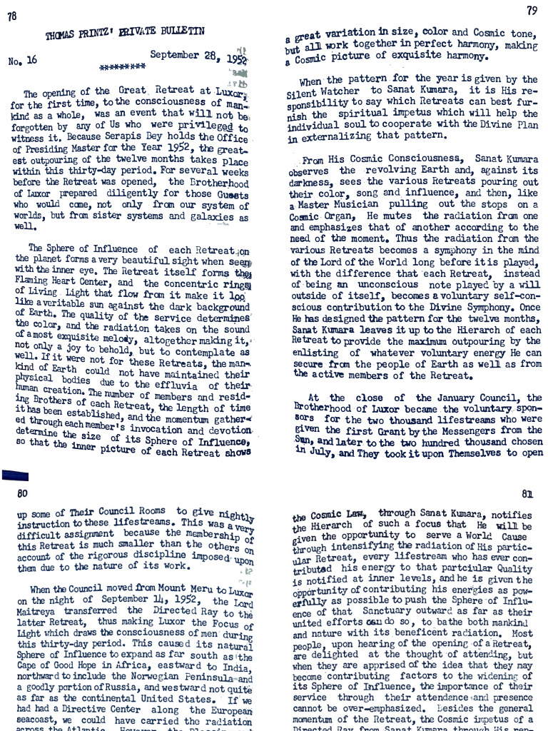 Thomas Printz' Private Bulletin - 1952 - Vol. 01 - 16 | PDF