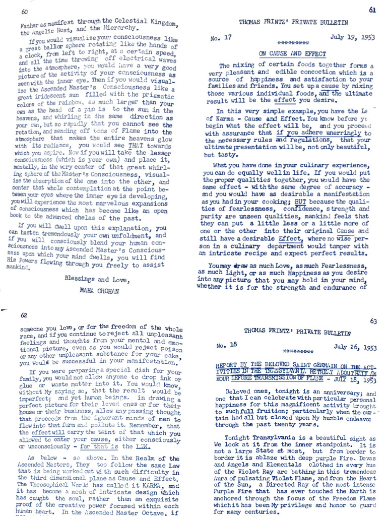 Thomas Printz' Private Bulletin - 1953 - Vol. 02 - 17 | PDF | New ...