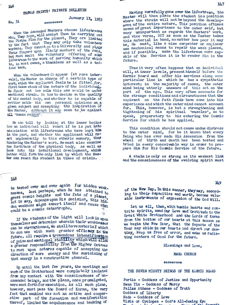 Thomas Printz' Private Bulletin - 1953 - Vol. 01 - 31a | PDF ...