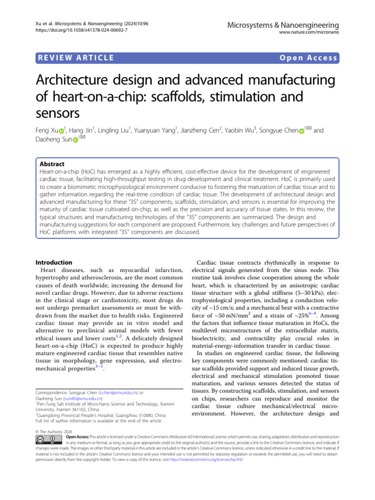 Architecture Design and Advanced Manufacturing of | PDF | Tissue ...