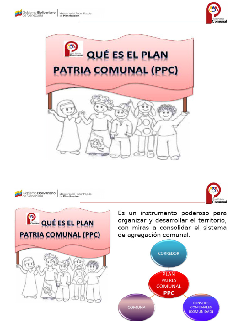 Que Es El Plan Patria Comunal | PDF | Planificación