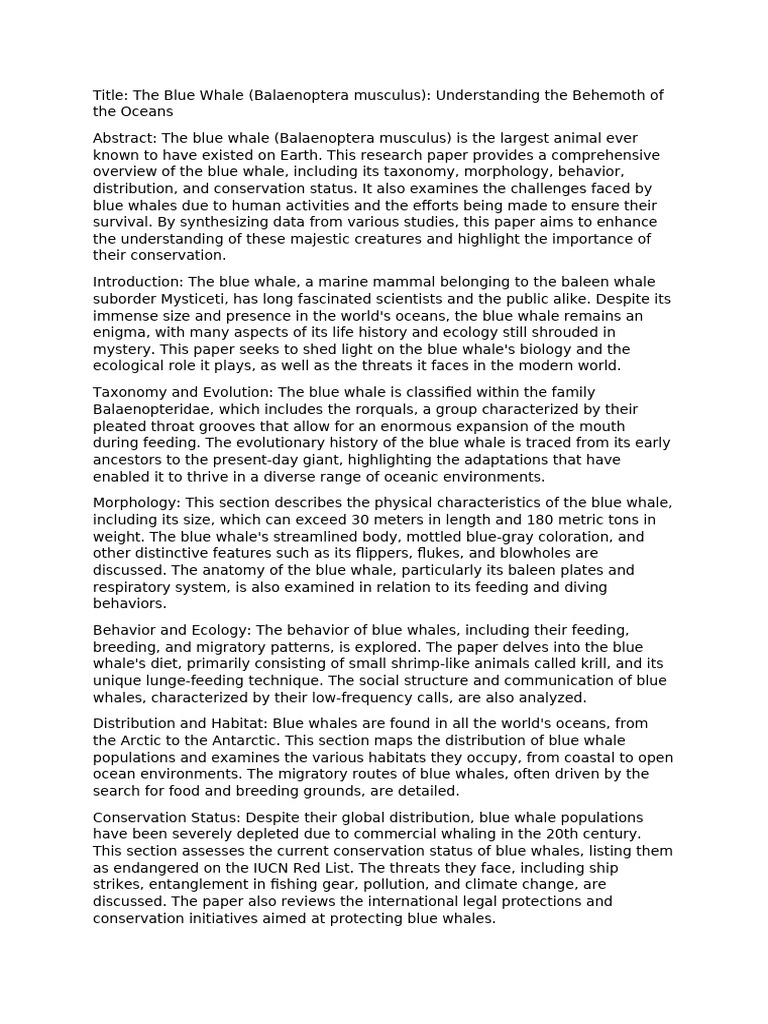 Human Beings | PDF | Whales | Conservation Biology Human Beings | PDF | Whales | Conservation Biology