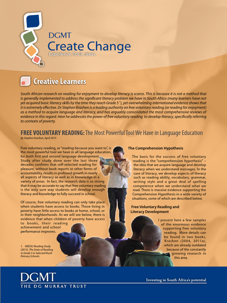 Free Voluntary Reading Web | PDF | Literacy | Human Communication