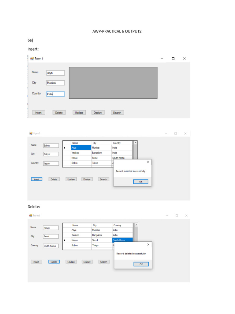 awp-prac6 and 7 ops | PDF