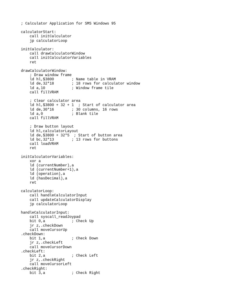 Windows95 Sms Calculator | PDF | Computing | Computer Engineering