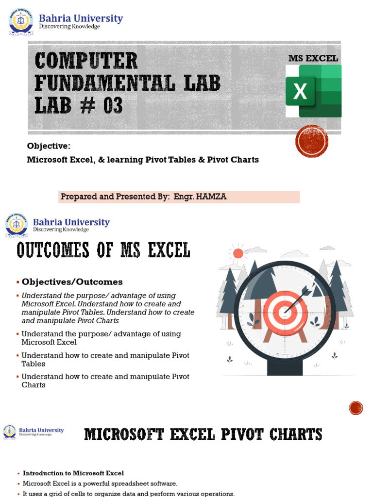 Computer Fundamental Lab 4 PPT 10102023 073527pm 30092024 031210pm | PDF | Microsoft Excel ...