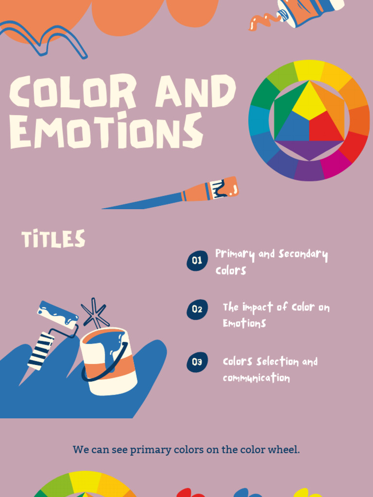 Colors and Emotions | PDF | Games & Activities