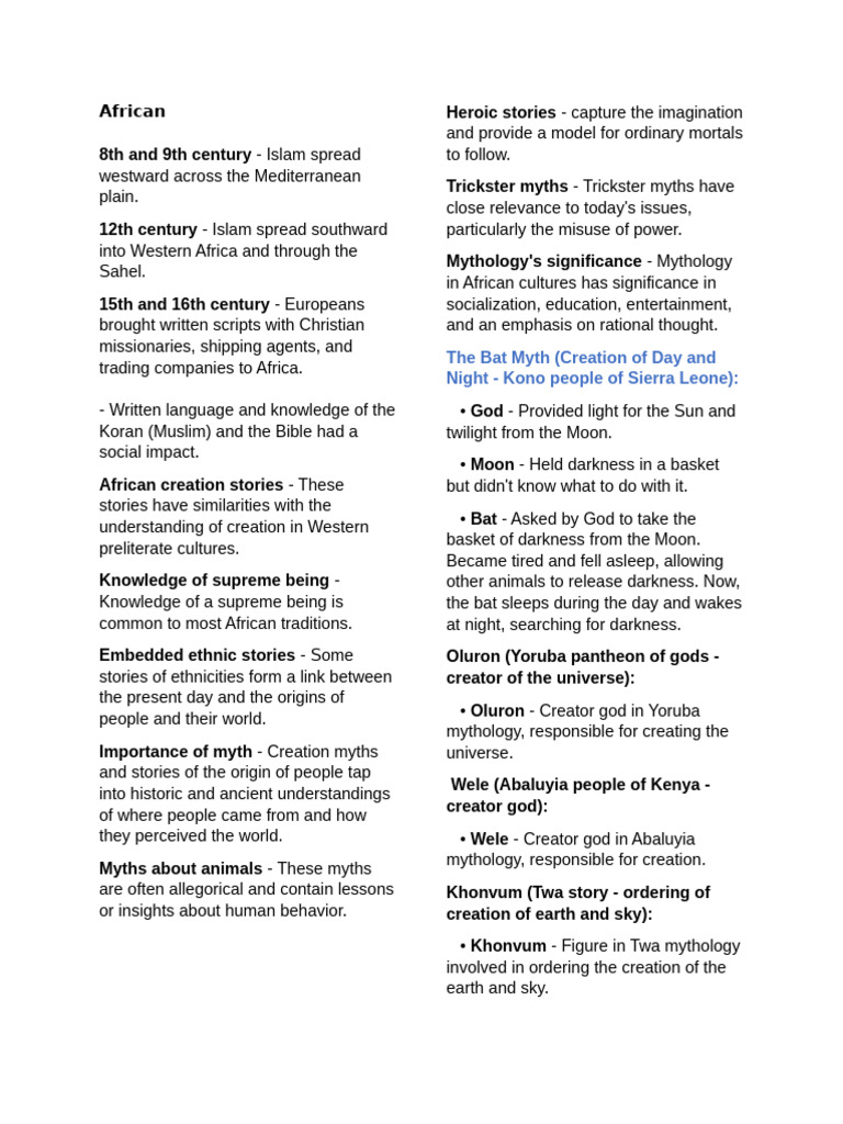 Mythology Reviewer 2nd Year | PDF | Hades | Loki