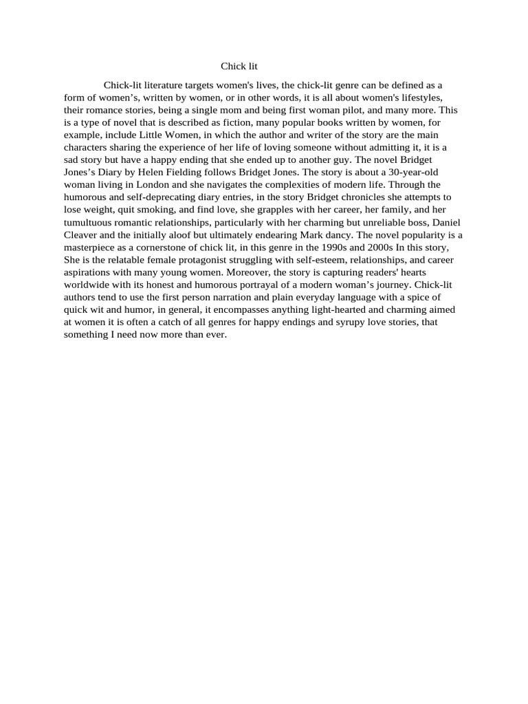 Chick Lit | PDF | General Fiction