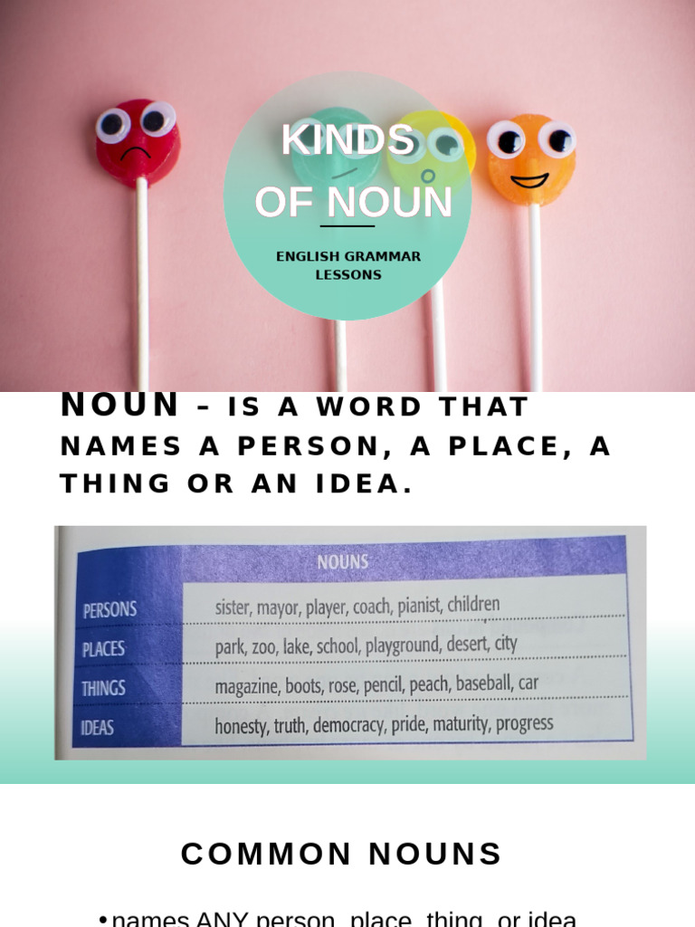 Types of Nouns in English Grammar | PDF
