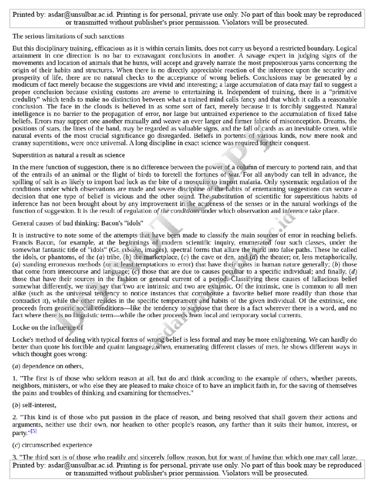 VitalSource Bookshelf - How We Think 11-20 | PDF | Self-Improvement