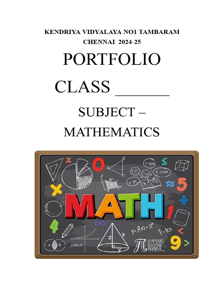 Maths portfolio - (1) | PDF