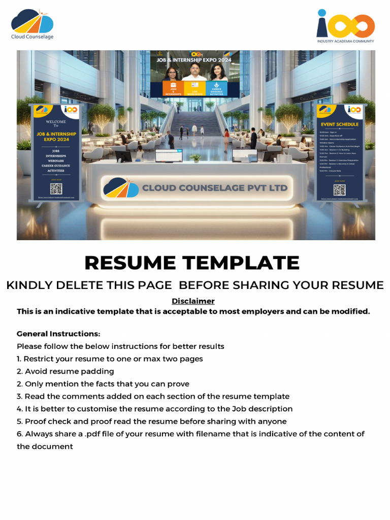 JF24 - Resume Template | PDF