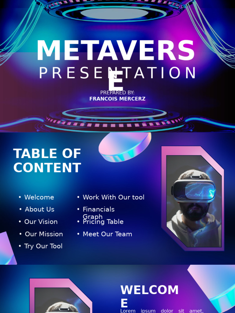 Purple Modern Metaverse Presentation | PDF | Self-Improvement