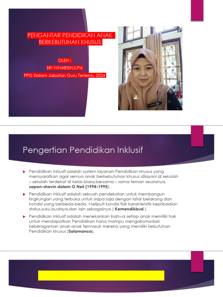 Jurnal Pembljrn - Pend. Inklusif - Sri Winarsih | PDF | Karier & Perkembangan | Kesehatan Holistik