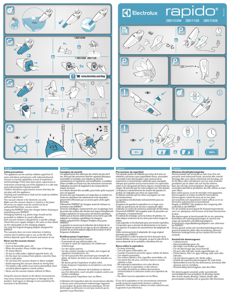 Rapido zb5103w | PDF