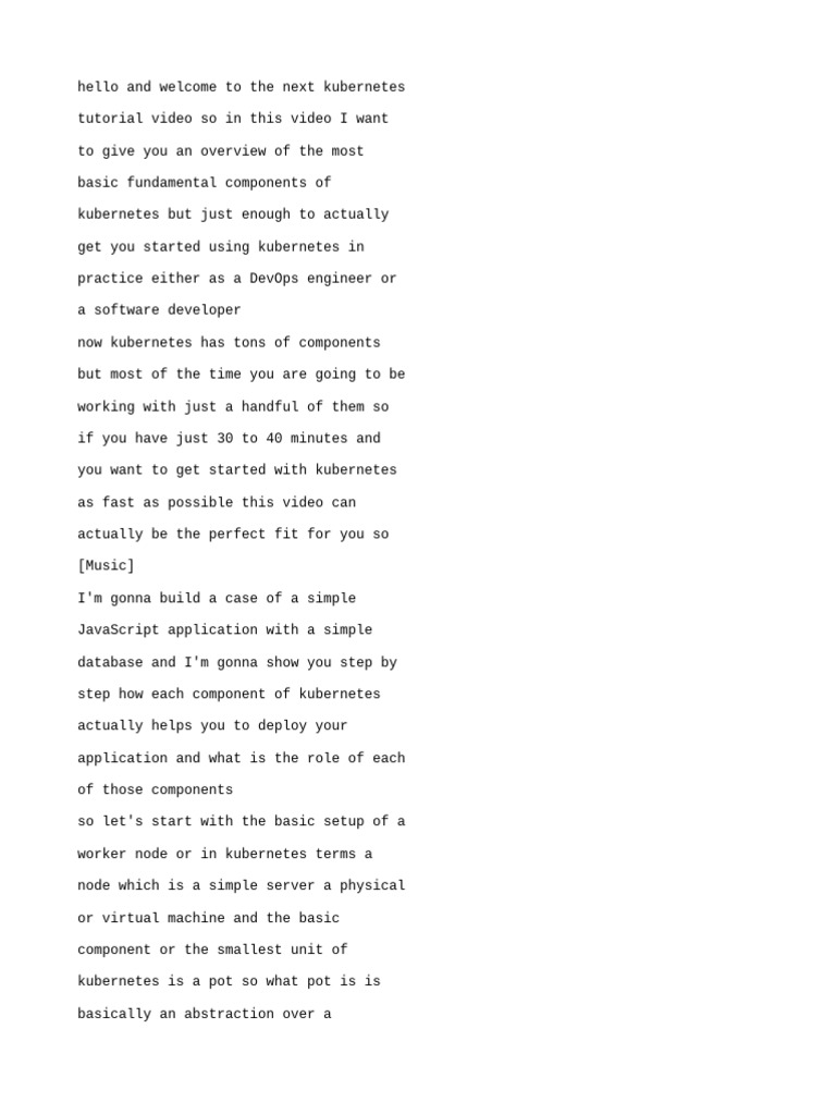 English Auto Generated Kubernetes Components Explained Pods