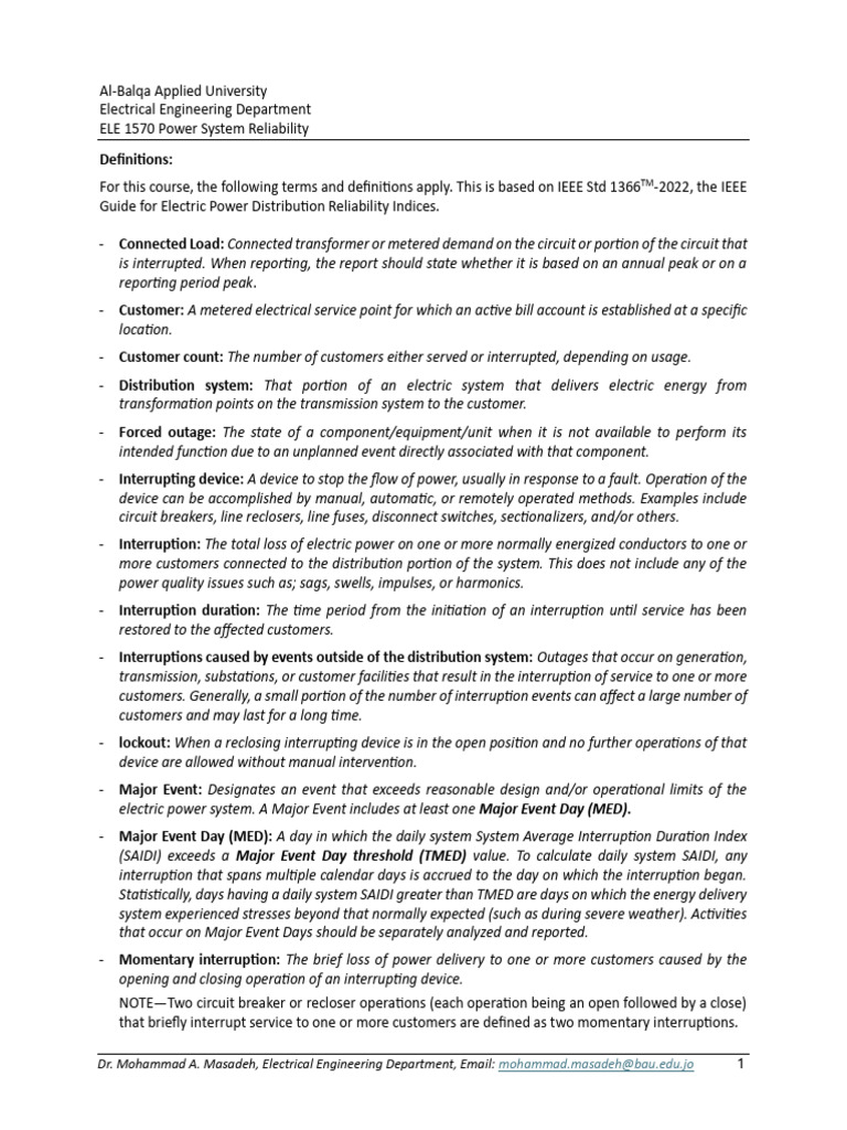 Definitions and Factors | PDF | Electrical Engineering | Electricity