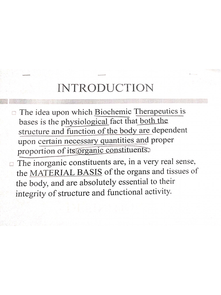 Biochemic System of Medicine | PDF