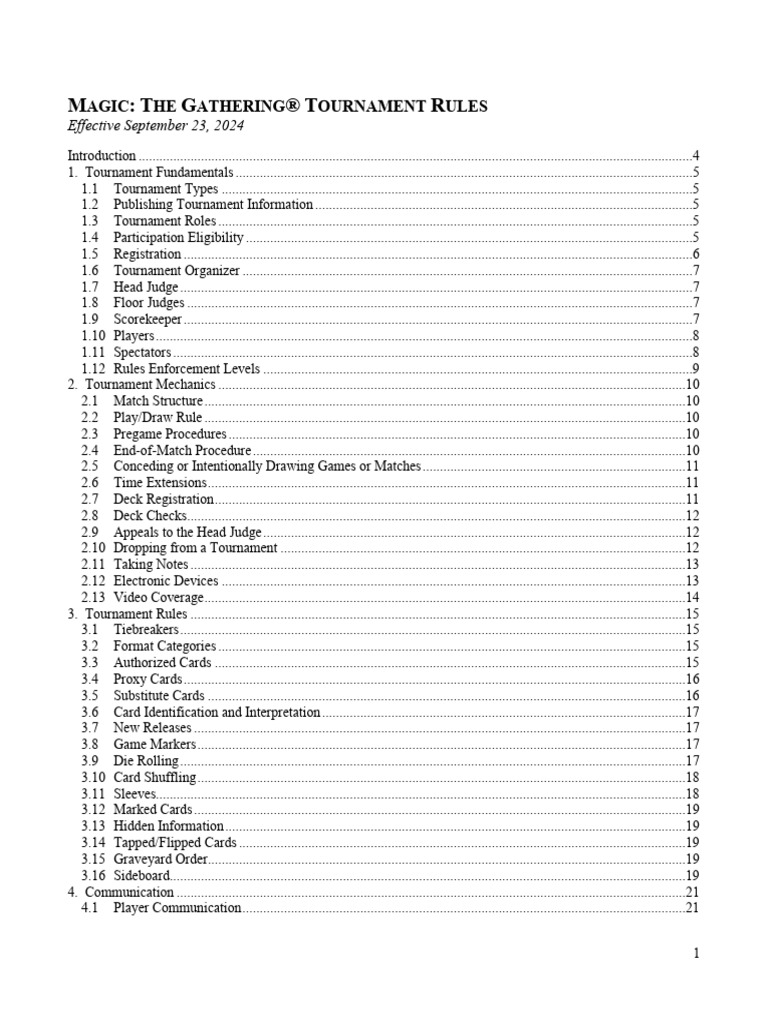 MTG MTR 2024 Sep23 EN | PDF | Sports