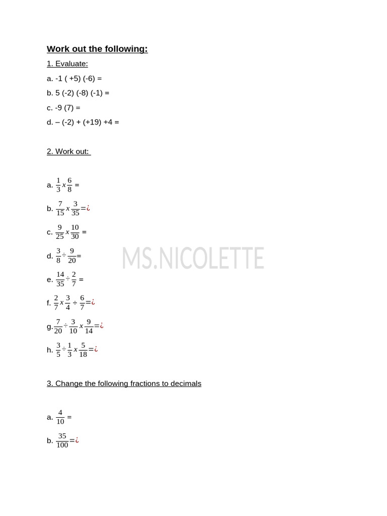 Form 2 - Maths Revision Paper | PDF | Arithmetic | Mathematics