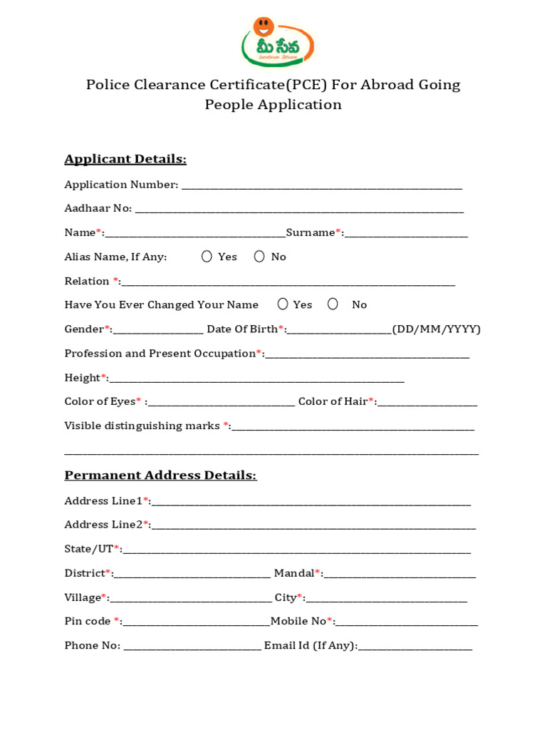 Police Clearance Certificate | PDF | Passport | Arrest Warrant