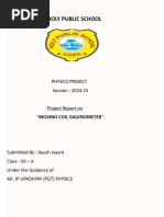 Class 12TH Project On Moving Coil Galvanometer | PDF | Quantity ...