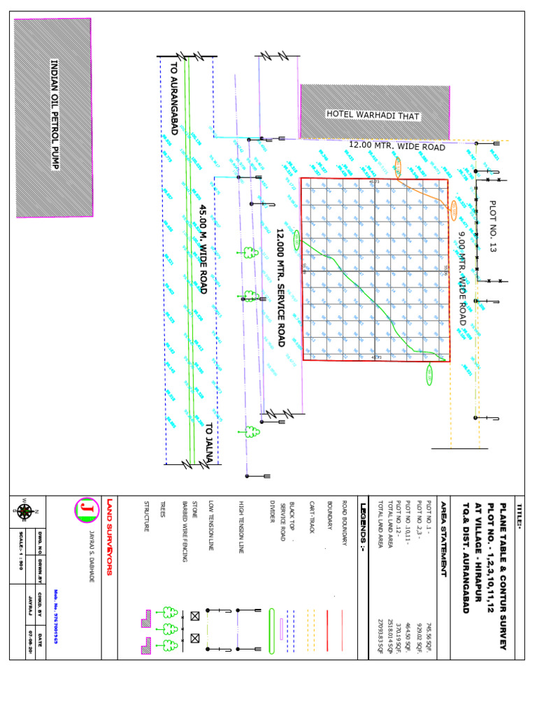 Shendra Waradi Plot Detl - Drawing - FL | PDF